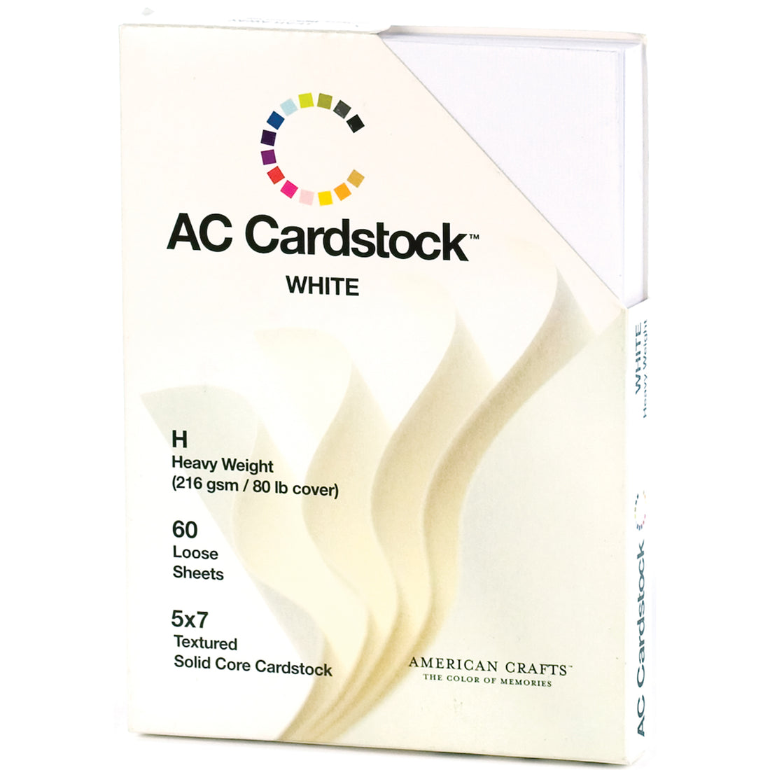 AC Cardstock Solid White 5x7