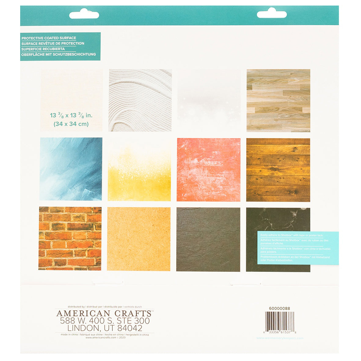 We R Memory Keepers Shotbox Collection 13.375"X13.375"-Photoreal Backg – American Crafts