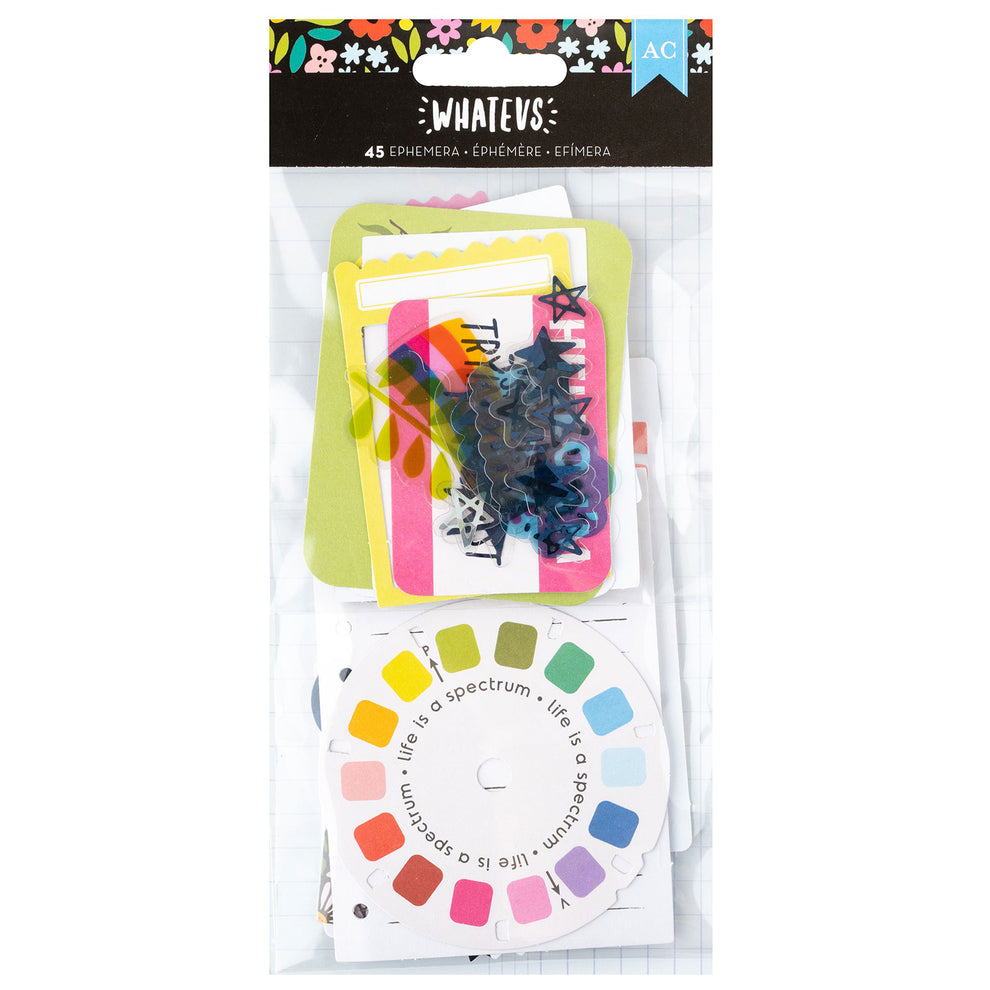 Whatevs Journaling Ephemera Icon Die Cut Shapes Set – American Crafts