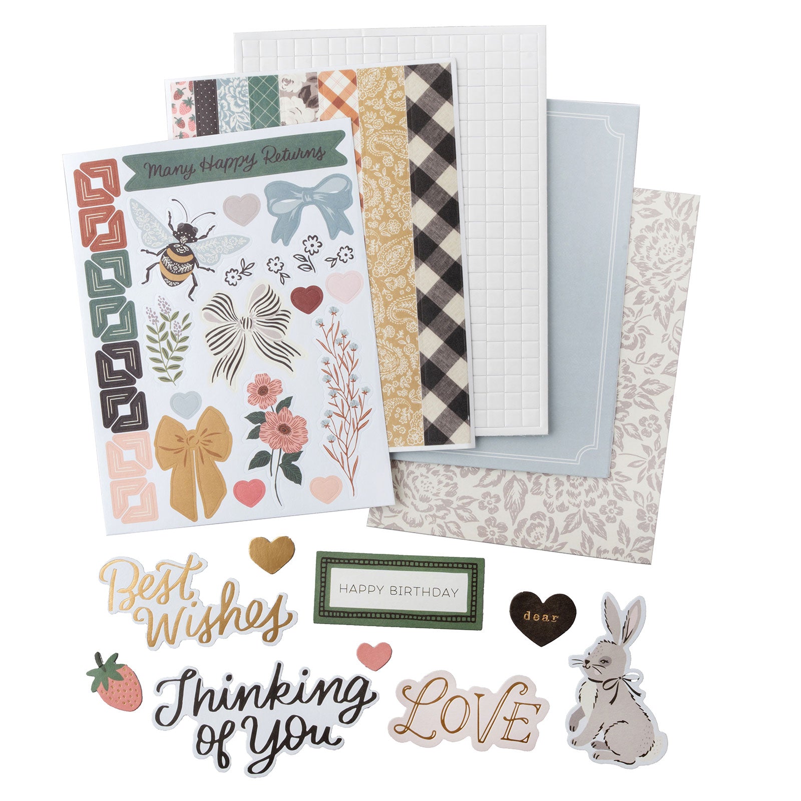 American Crafts Maggie Holmes Forever Fields Card Making Kit - 559 Pie