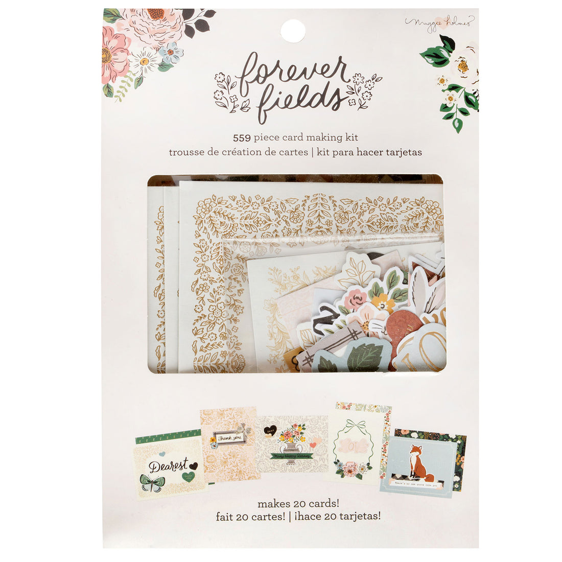 American Crafts Maggie Holmes Forever Fields Card Making Kit - 559 Pie