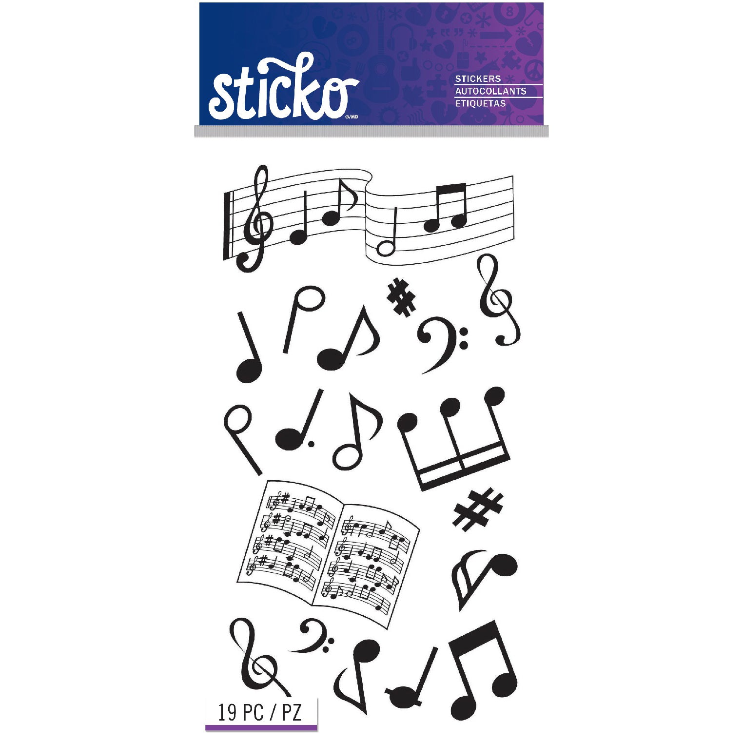 Sticko Stickers-Musical Notes – American Crafts