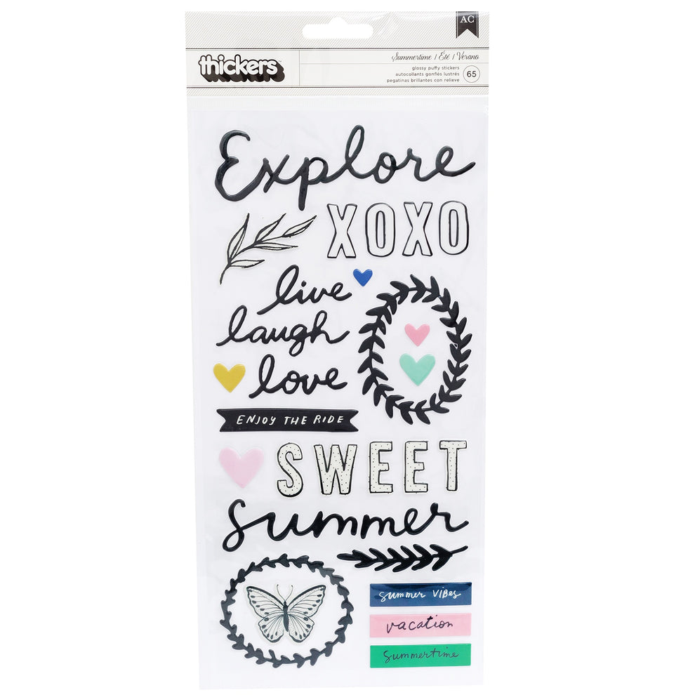 Maggie Holmes Sunny Days Thickers Summertime Phrases & Icons Stickers ...