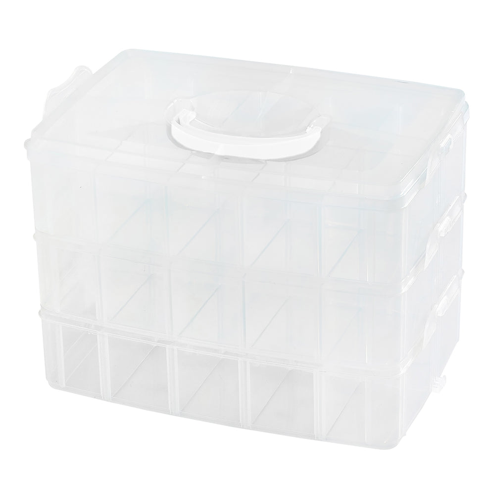 We R 3-Tier Snap Box Translucent Plastic Storage Case – American Crafts