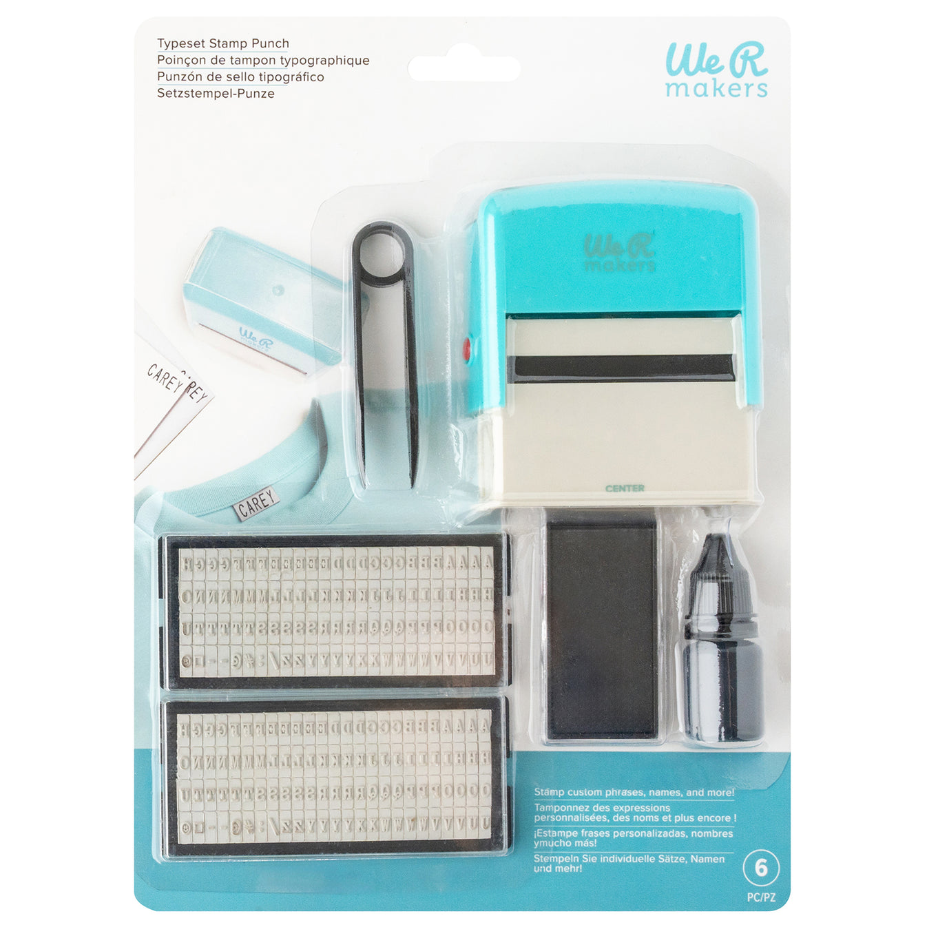 We R Makers Typeset Stamp Punch – American Crafts