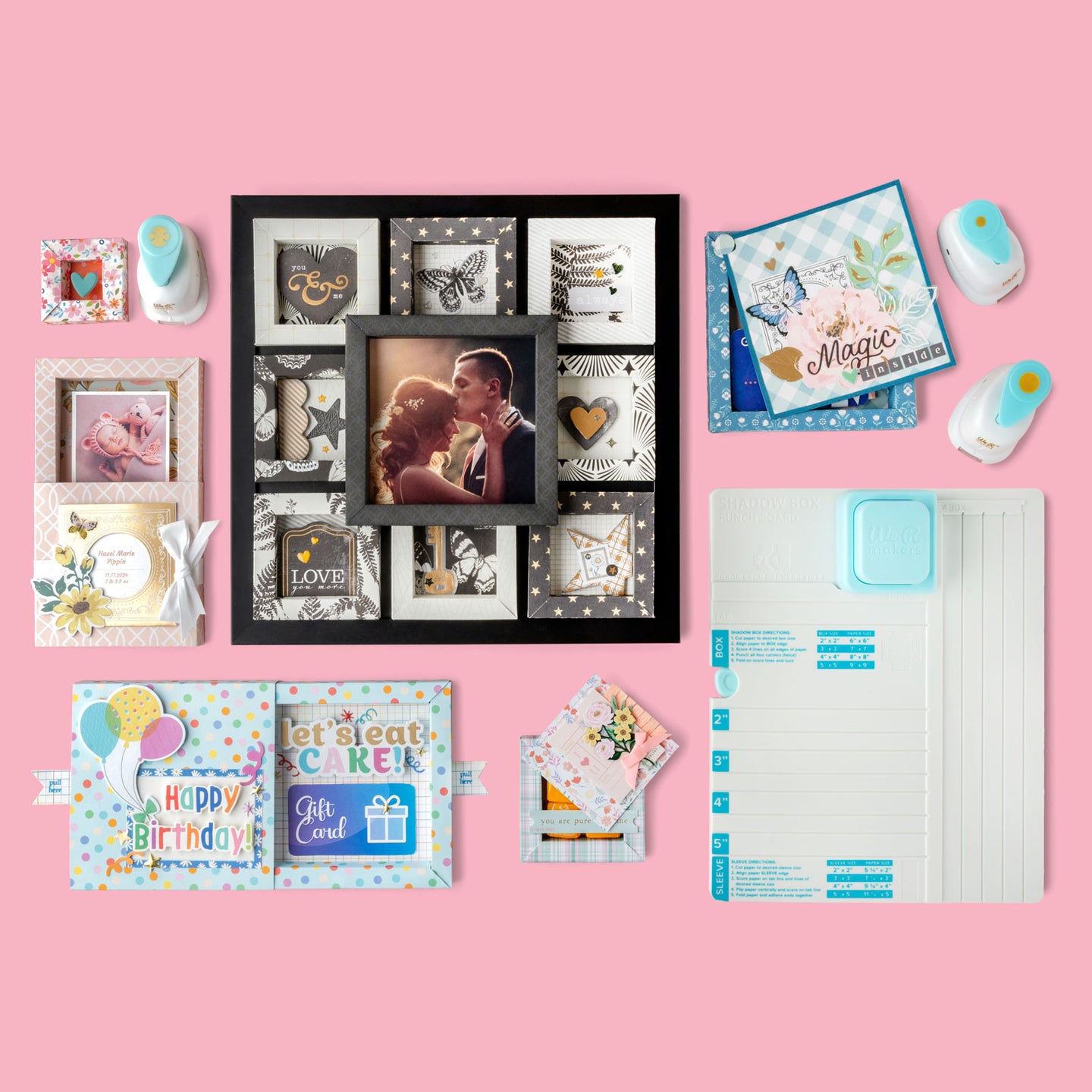 We R Makers Shadow Box Punch Board – American Crafts