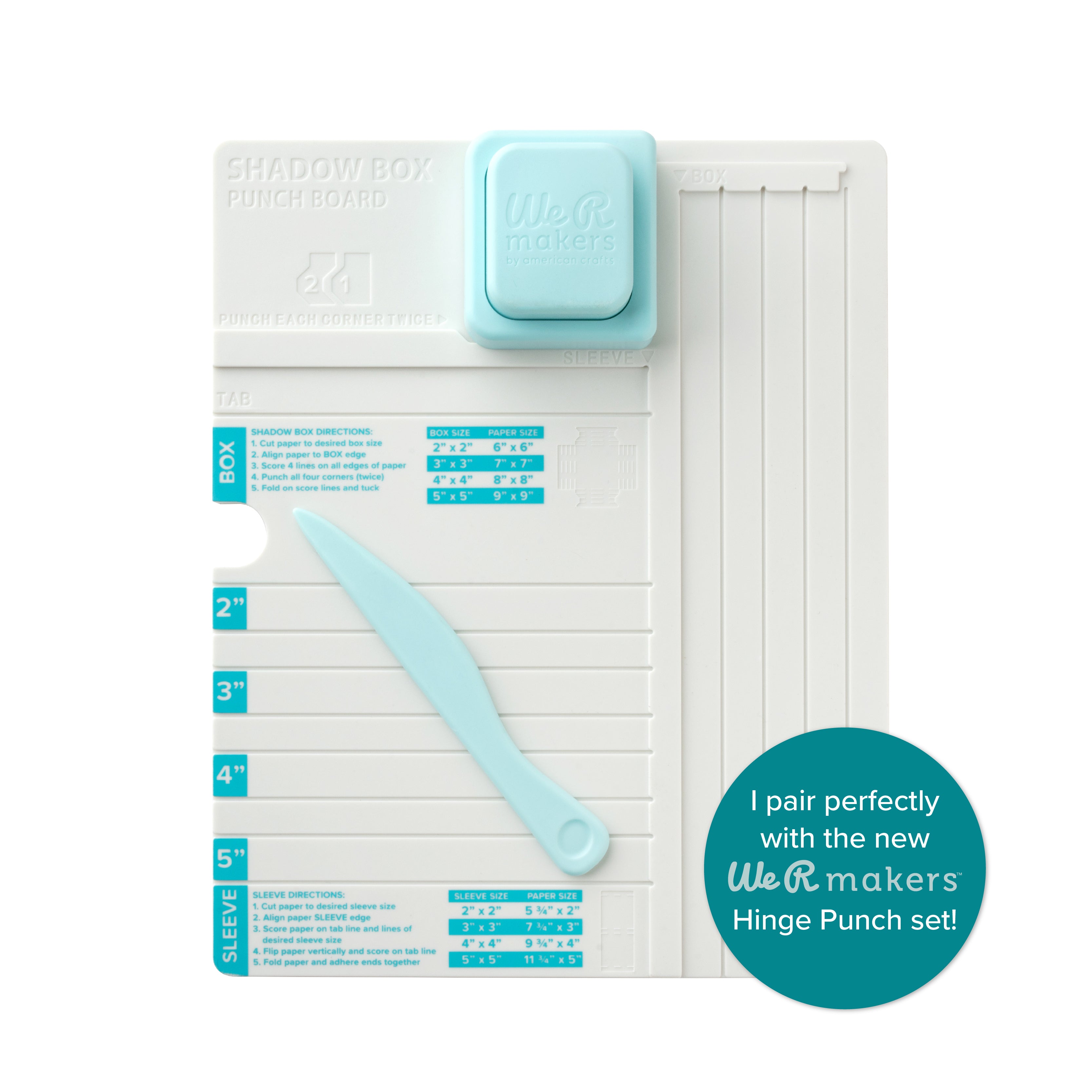 We R Makers Shadow Box Punch Board – American Crafts