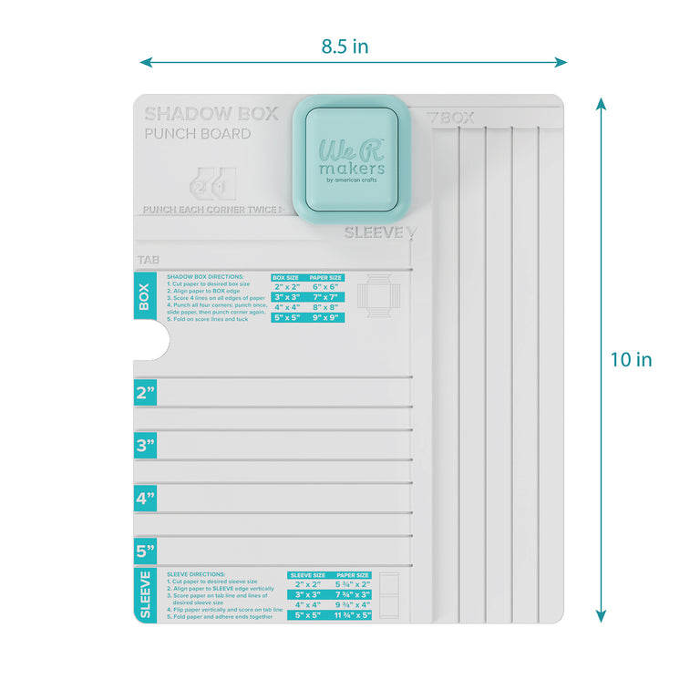 We R Makers Shadow Box Punch Board – American Crafts