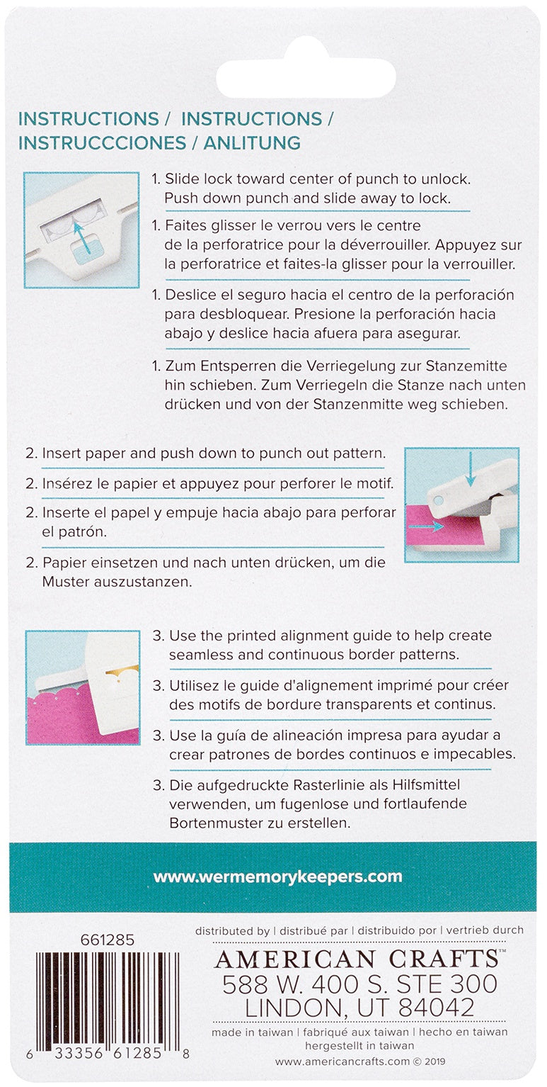 We R Memory Keepers Edge Punch-Scallop Diamond – American Crafts