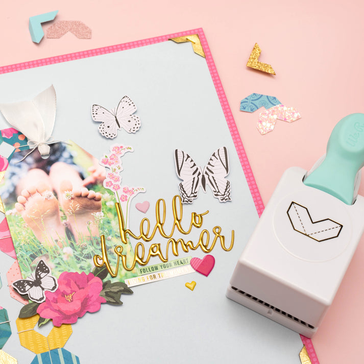 We R Makers 1" Photo Corners Embossing Punch – American Crafts