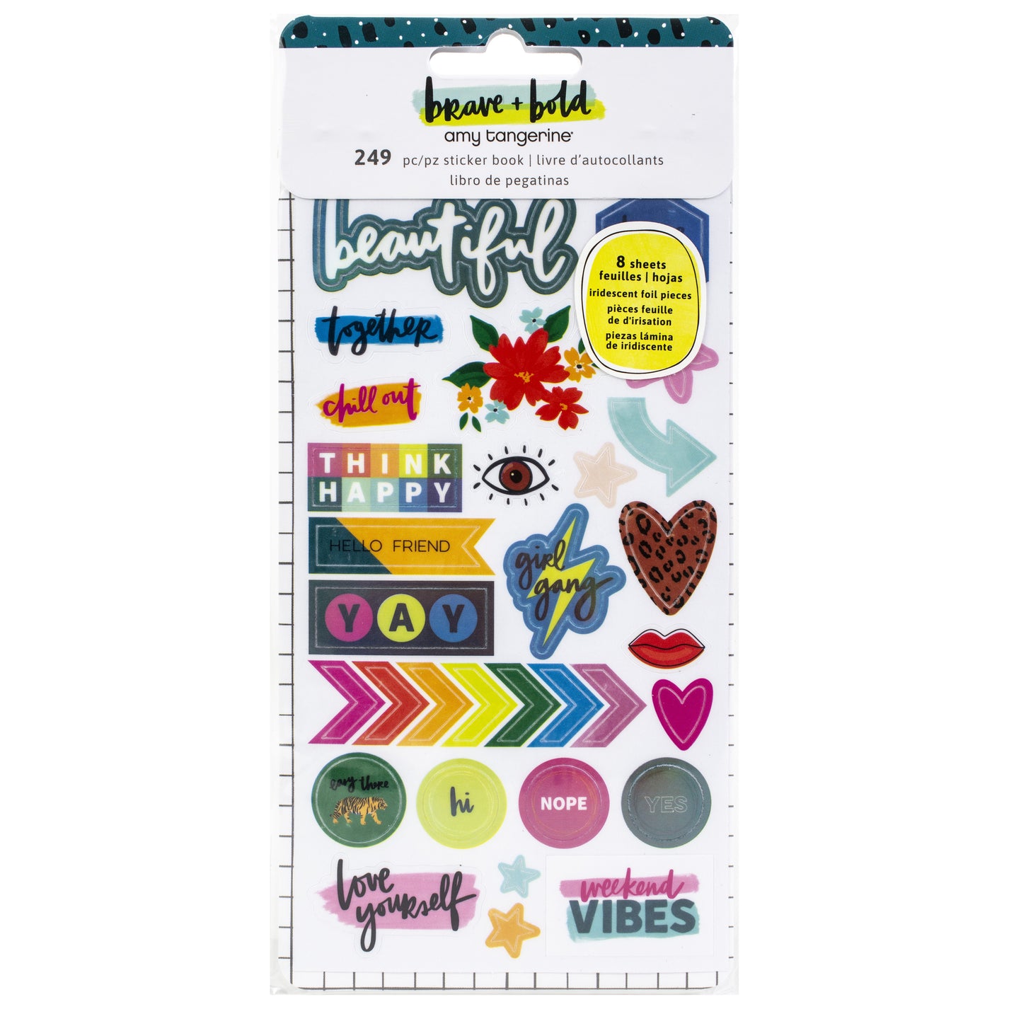 Amy Tan Brave & Bold Icon & Phrase Mini Sticker Book – American Crafts