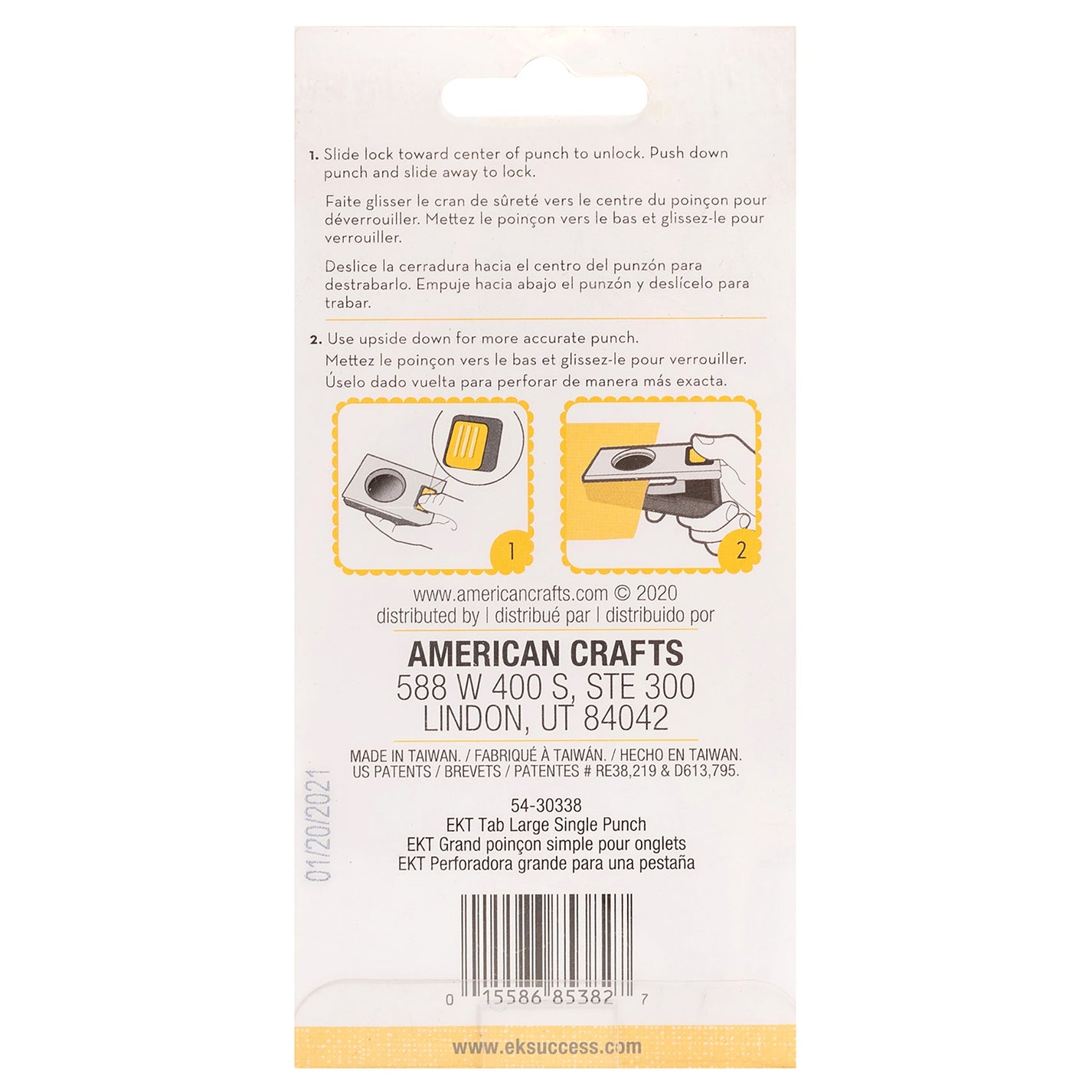 EK Tools Large Punch-Tab – American Crafts