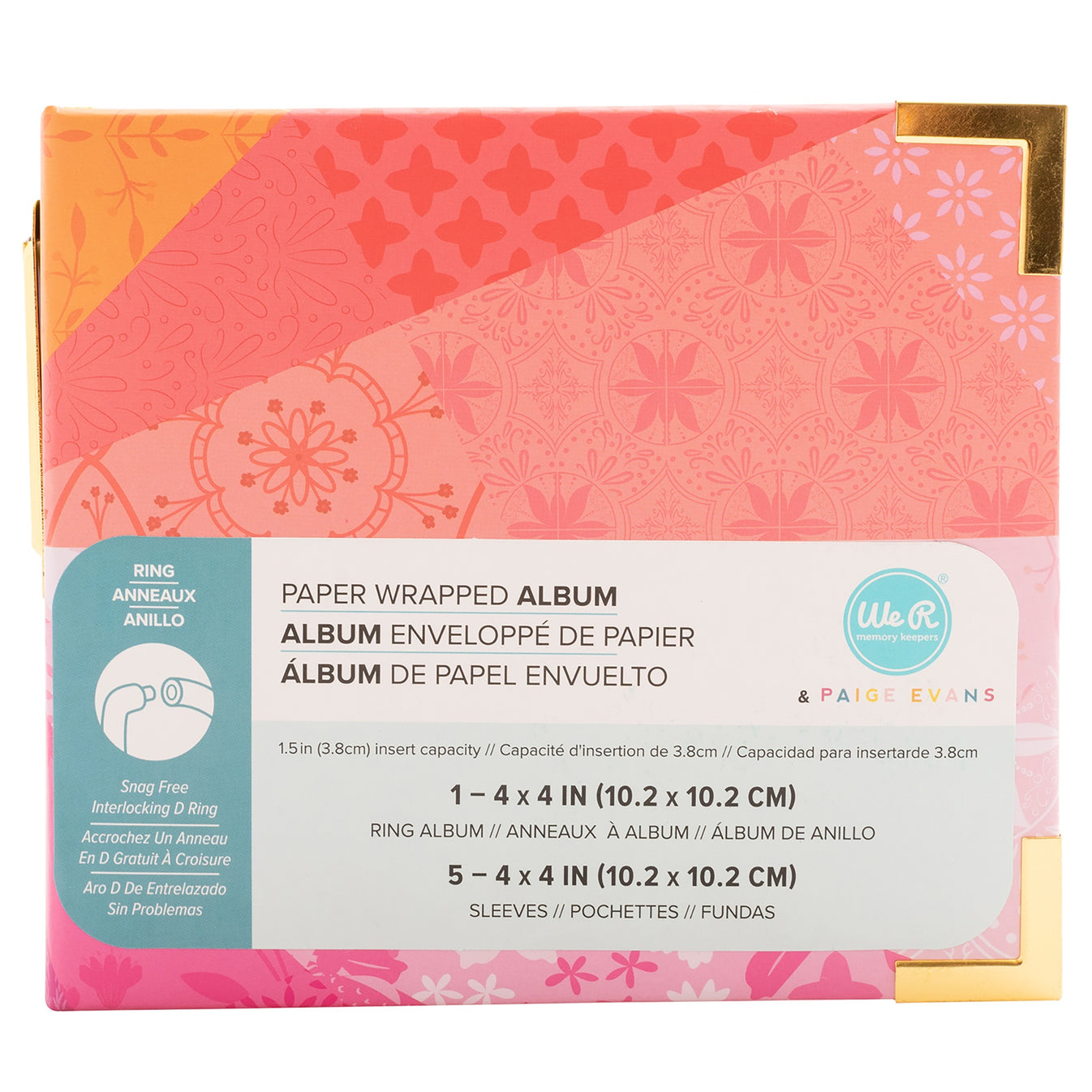 Paige Evans 4x4" Wrapped D-Ring Albums – American Crafts
