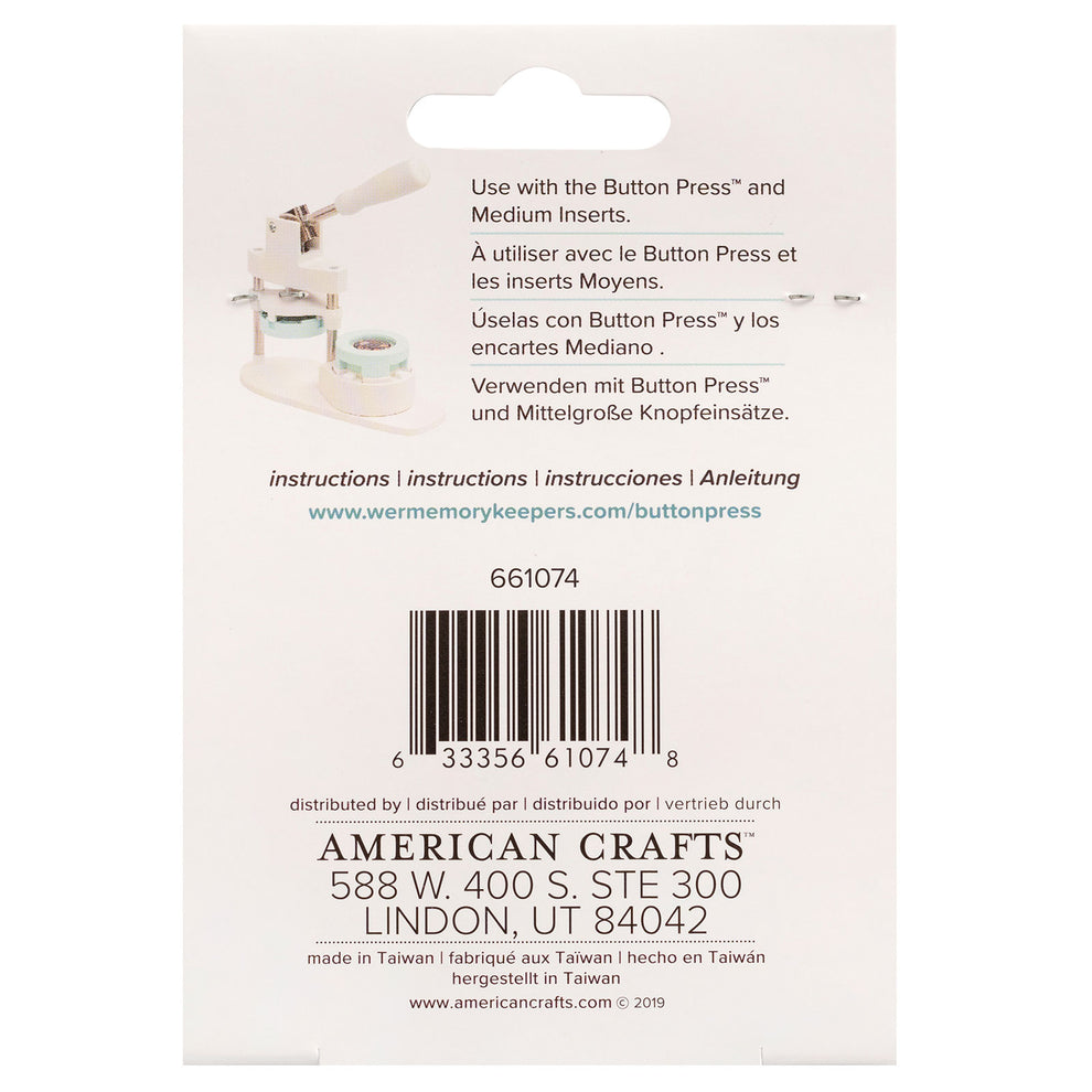 We R Makers Button Press Keychain Kit - 2 Pack – American Crafts