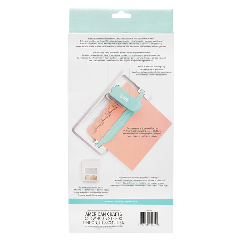 We R Makers Edge Alignment Guide with Mosaic Border Punch Cartridge ...