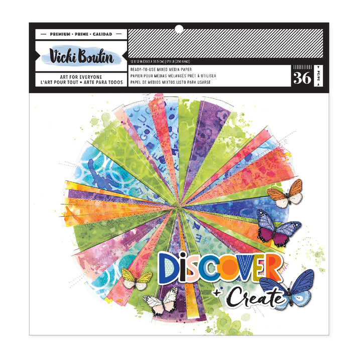 Vicki Boutin Discover + Create 12x12" Background Pad – American Crafts