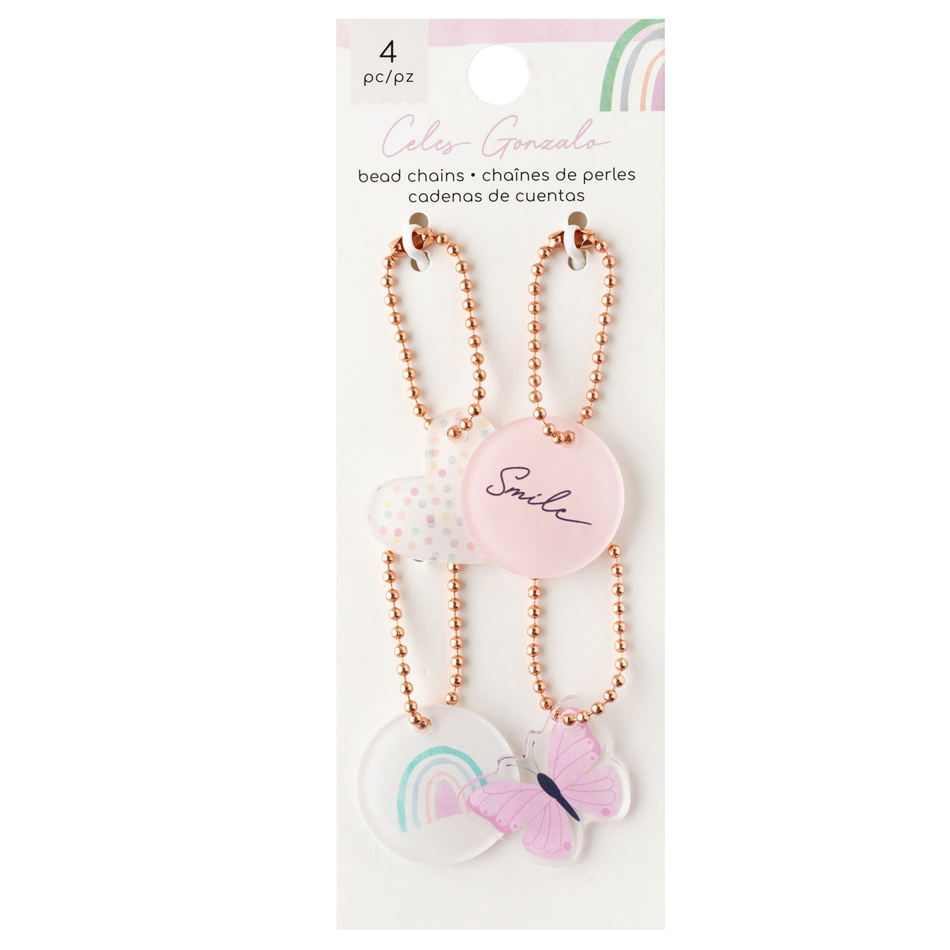 American Crafts Rainbow Avenue Bead Chains Set