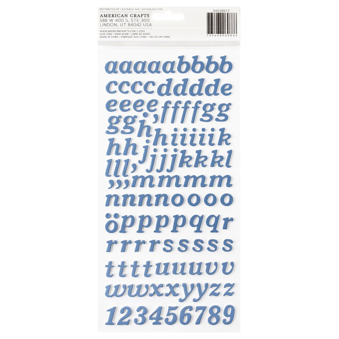 Hello Little Boy Thickers Alphabet Stickers – American Crafts