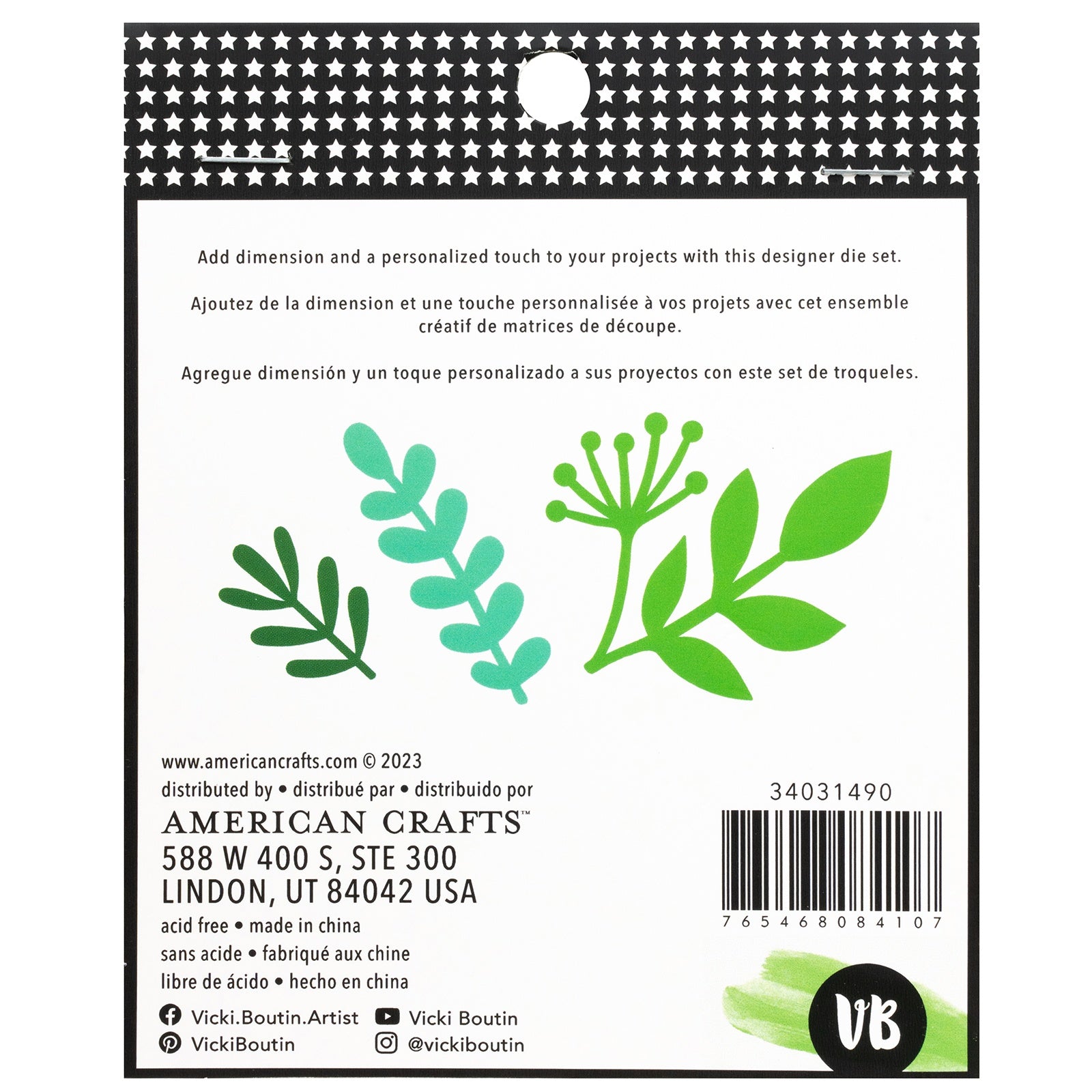 Vicki Boutin Mixed Media Metal Dies - Branches – American Crafts