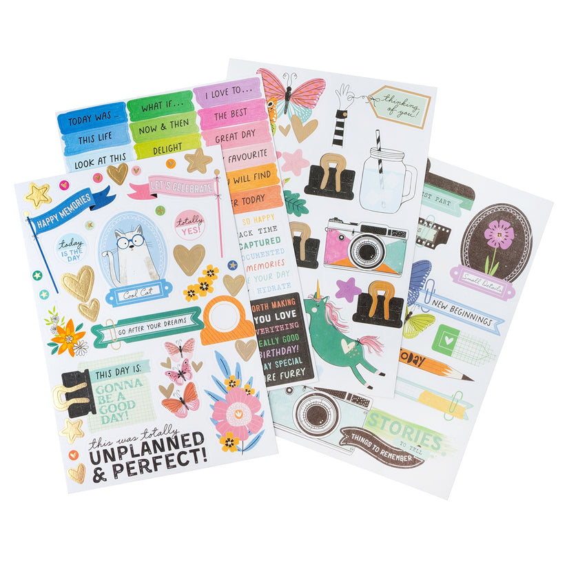 Vicki Boutin Bold And Bright Sticker Book – American Crafts