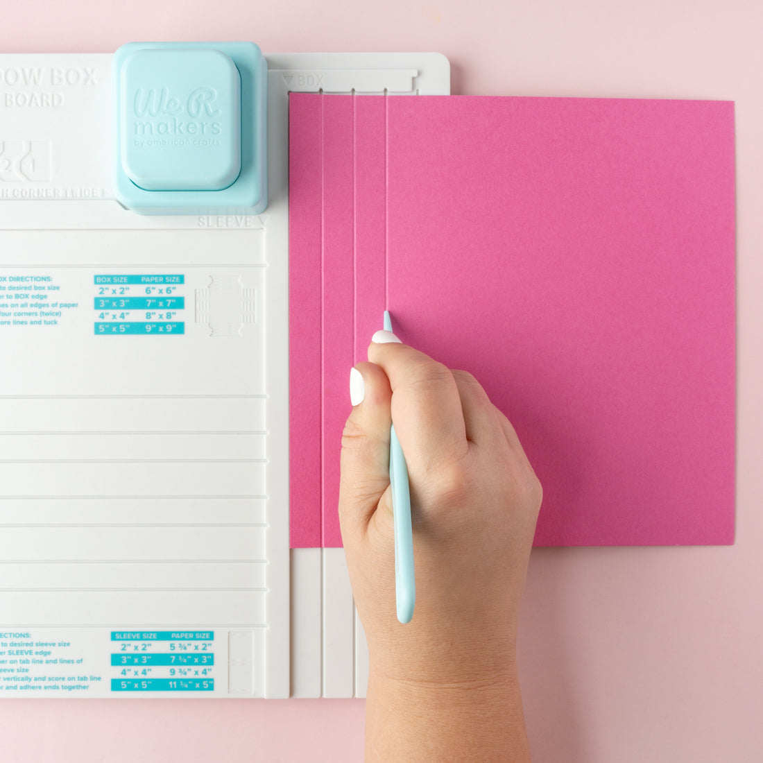 We R Makers Shadow Box Punch Board – American Crafts