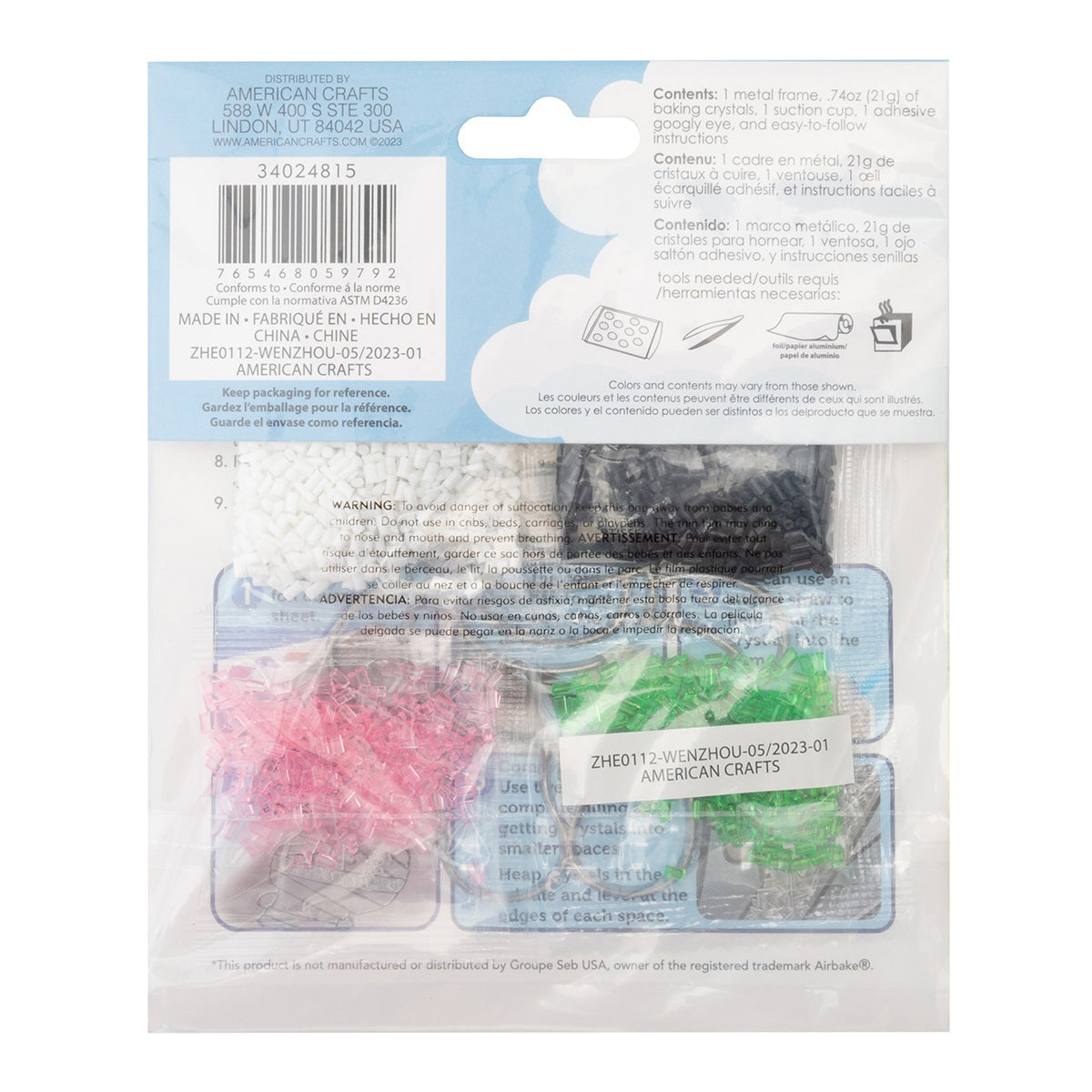 Makit & Bakit Panda Suncatcher Kit – American Crafts