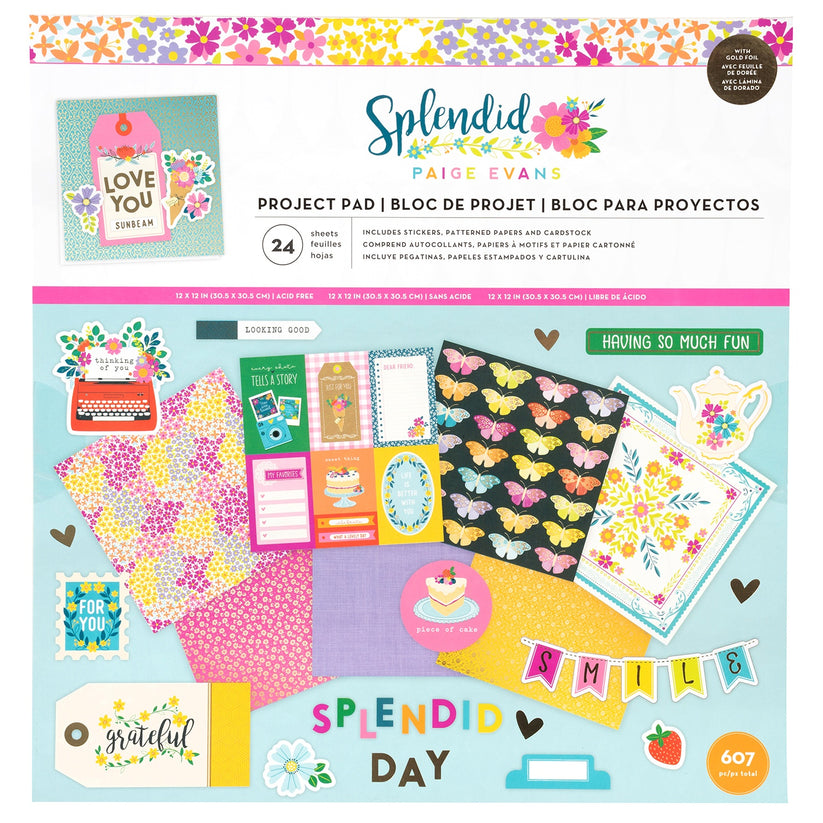 Paige Evans Splendid 12x12" Paper Project Pad – American Crafts