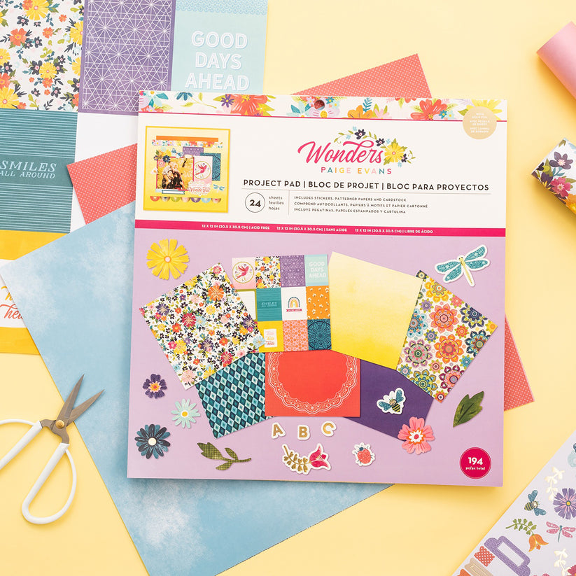 Paige Evans Wonders 12x12" Paper Project Pad – American Crafts