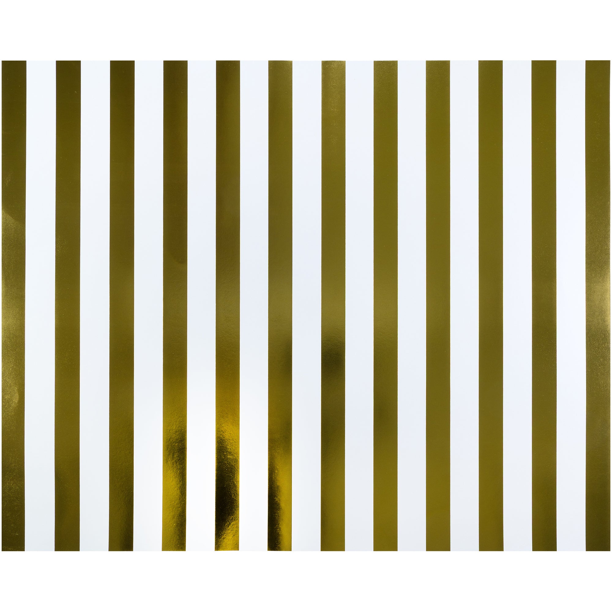 22x28" White Posterboard with Gold Foil Stripes – American Crafts