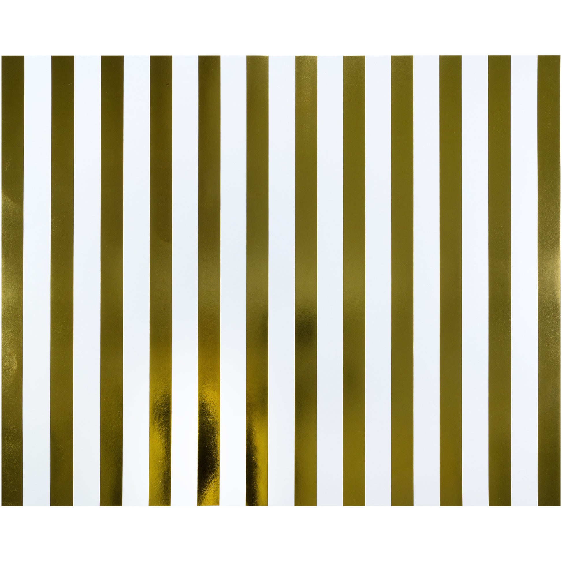 22x28" White Posterboard with Gold Foil Stripes – American Crafts