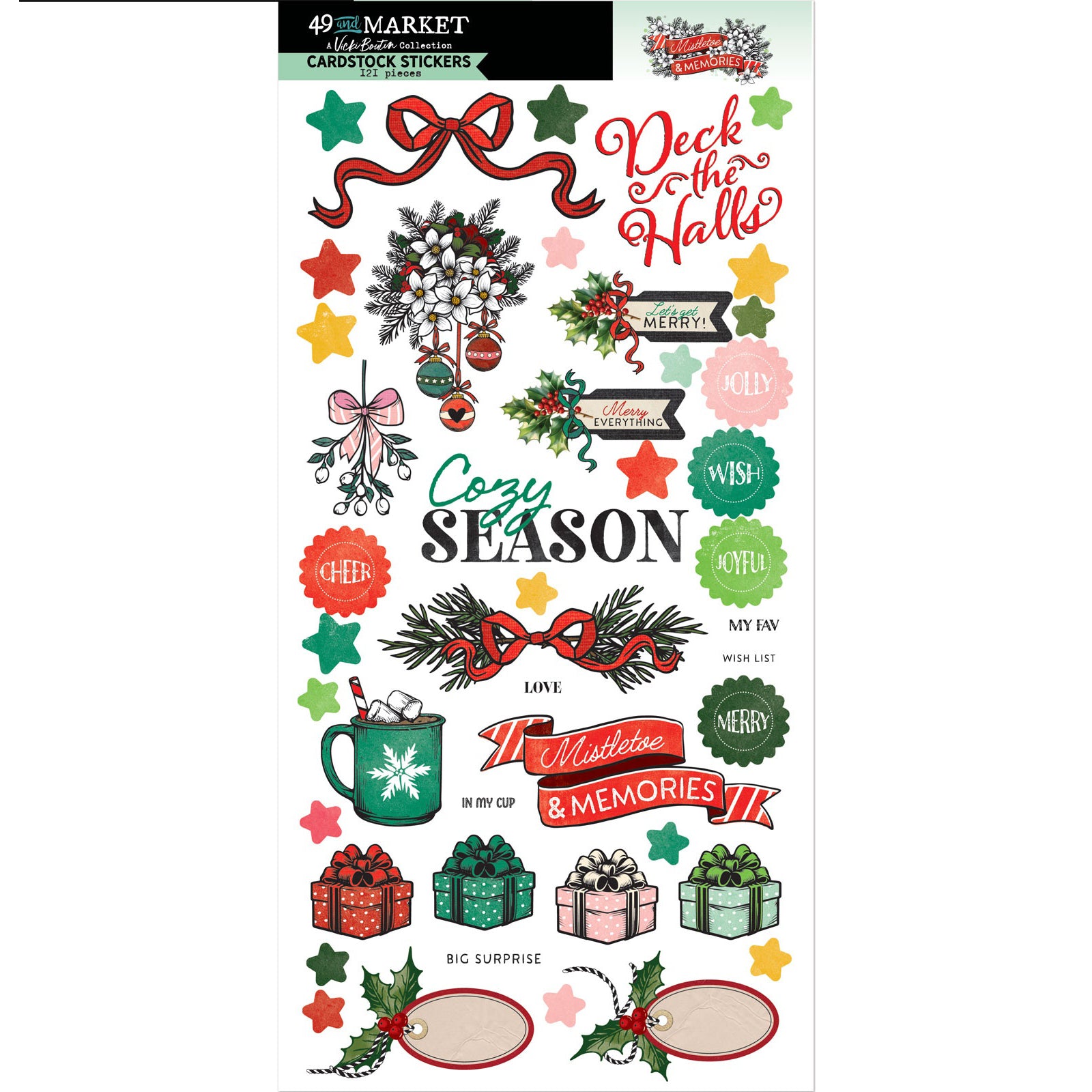 Vicki Boutin Mistletoe and Memories Stickers – American Crafts