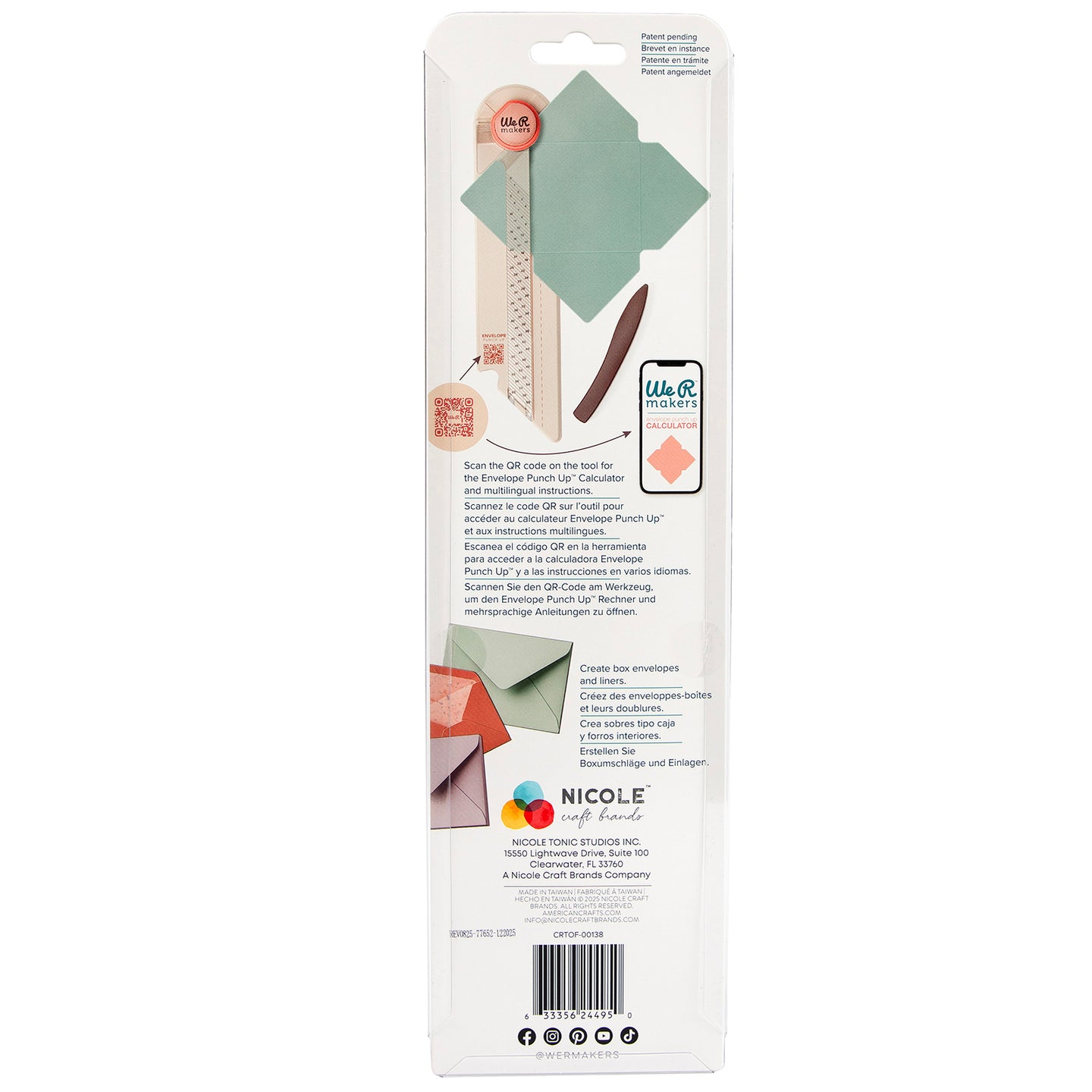 We R Makers Envelope Punch Up Tool for Custom Envelopes – American Crafts