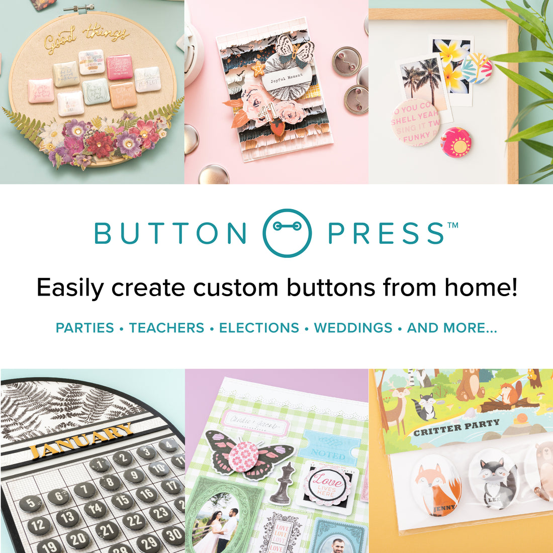 We R Makers Button Press All In One Kit – American Crafts