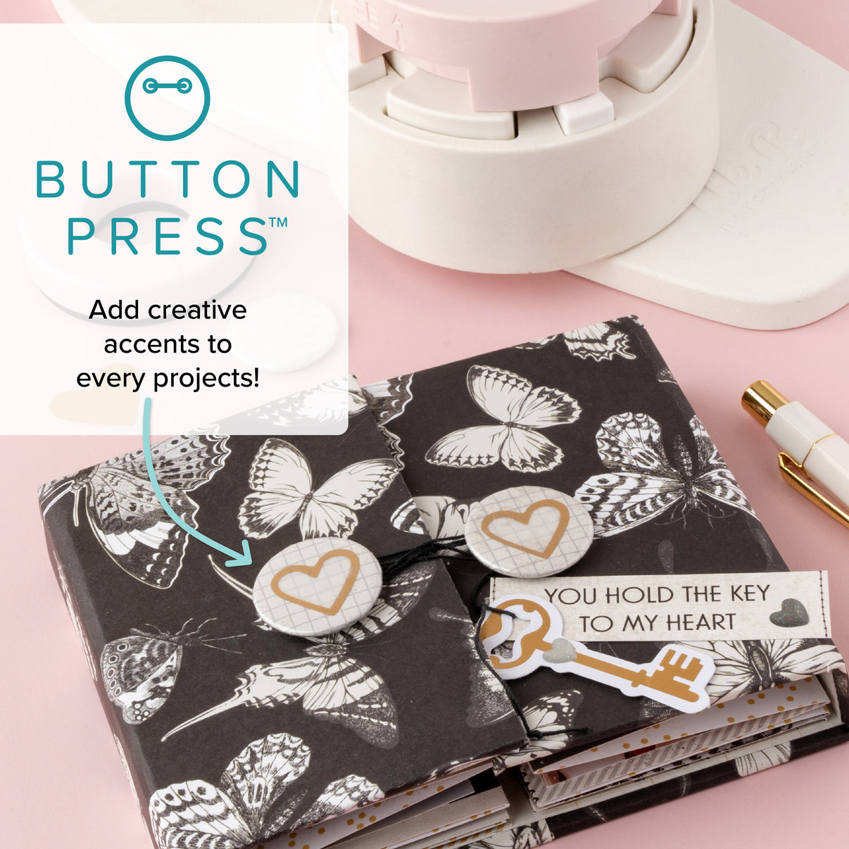 We R Makers Button Press All In One Kit – American Crafts
