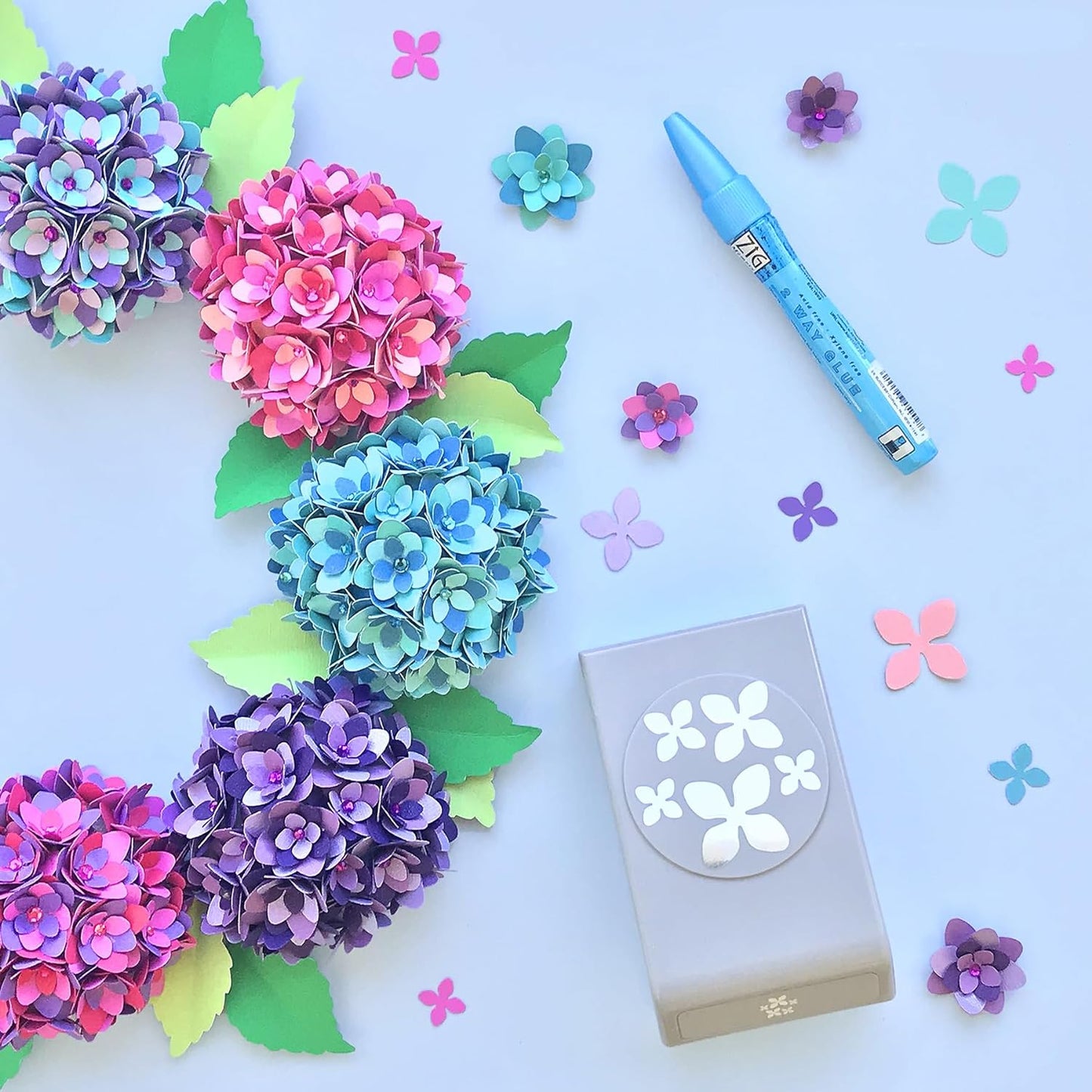 EK Tools Confetti Hydrangea Paper Punch – American Crafts