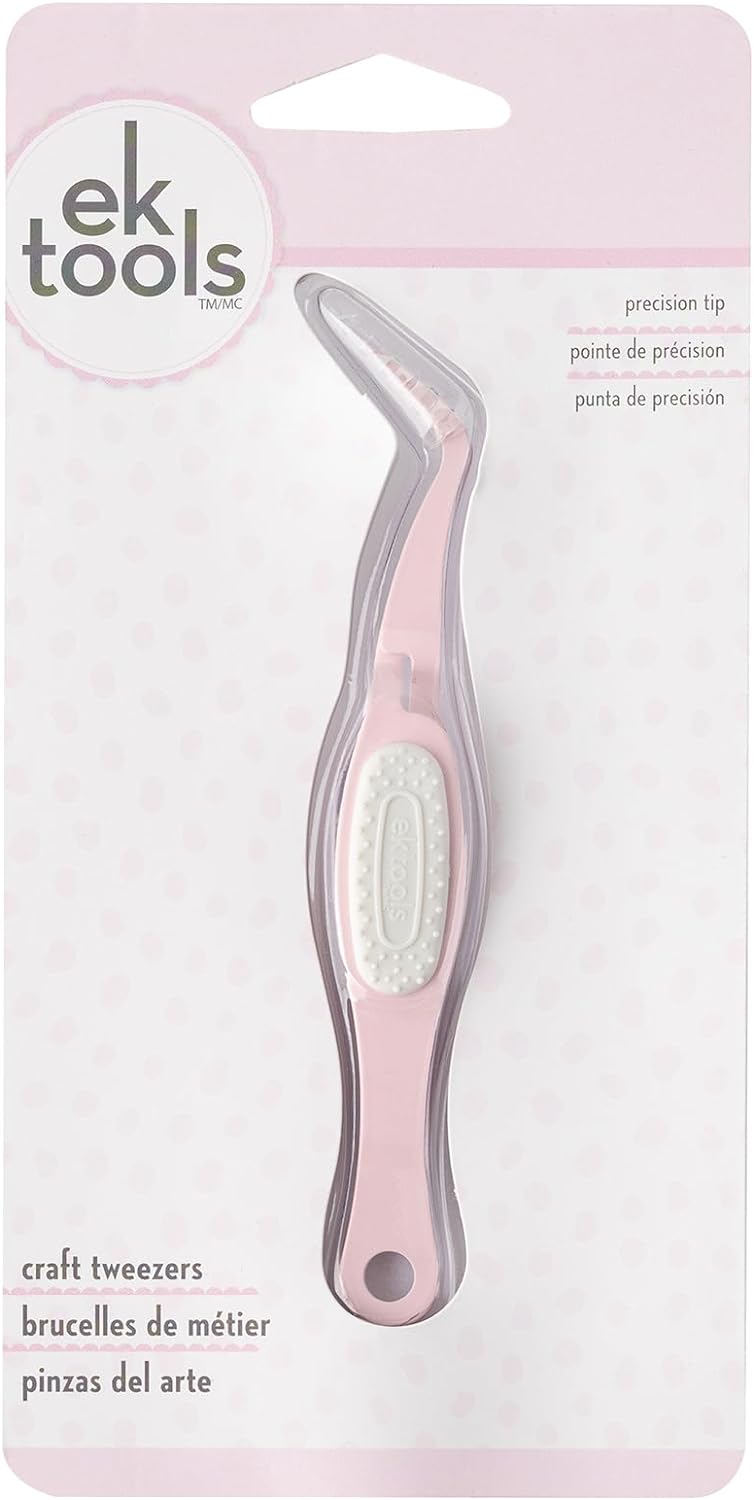 EK Tools Pink Precision Tip Craft Tweezers – American Crafts
