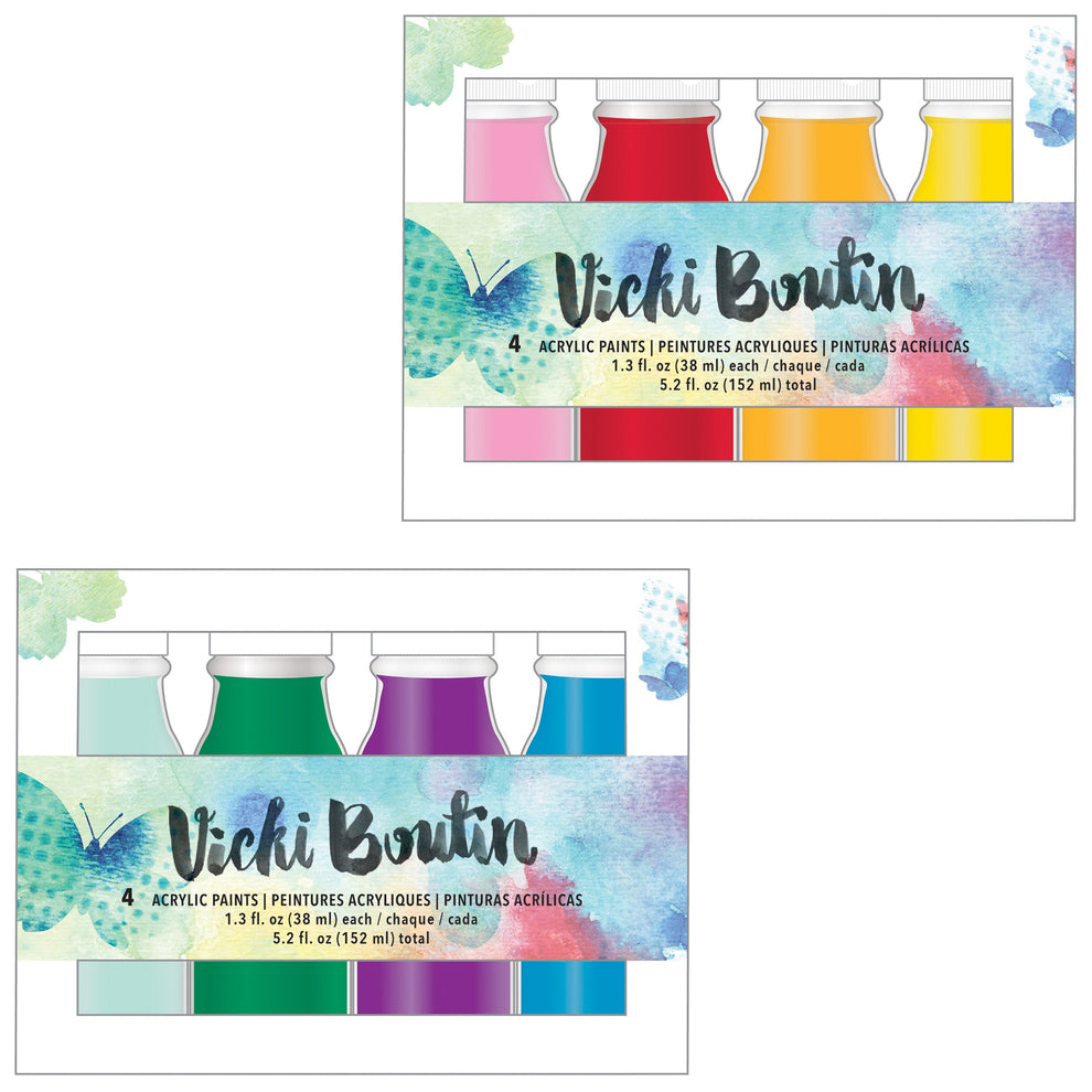 Vicki Boutin Mixed Media Acrylic Paint 4 Pack - Available in Assorted ...