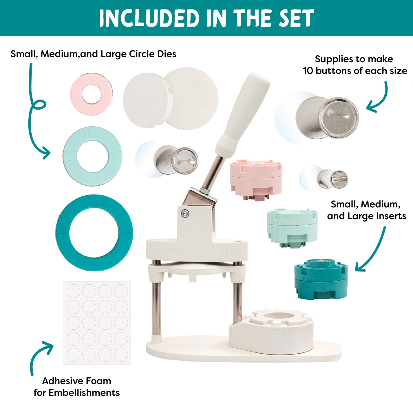 We R Makers Button Press All In One Kit – American Crafts