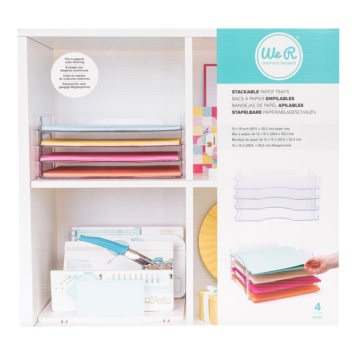 We R Makers 12x12 Stackable Paper Trays – American Crafts