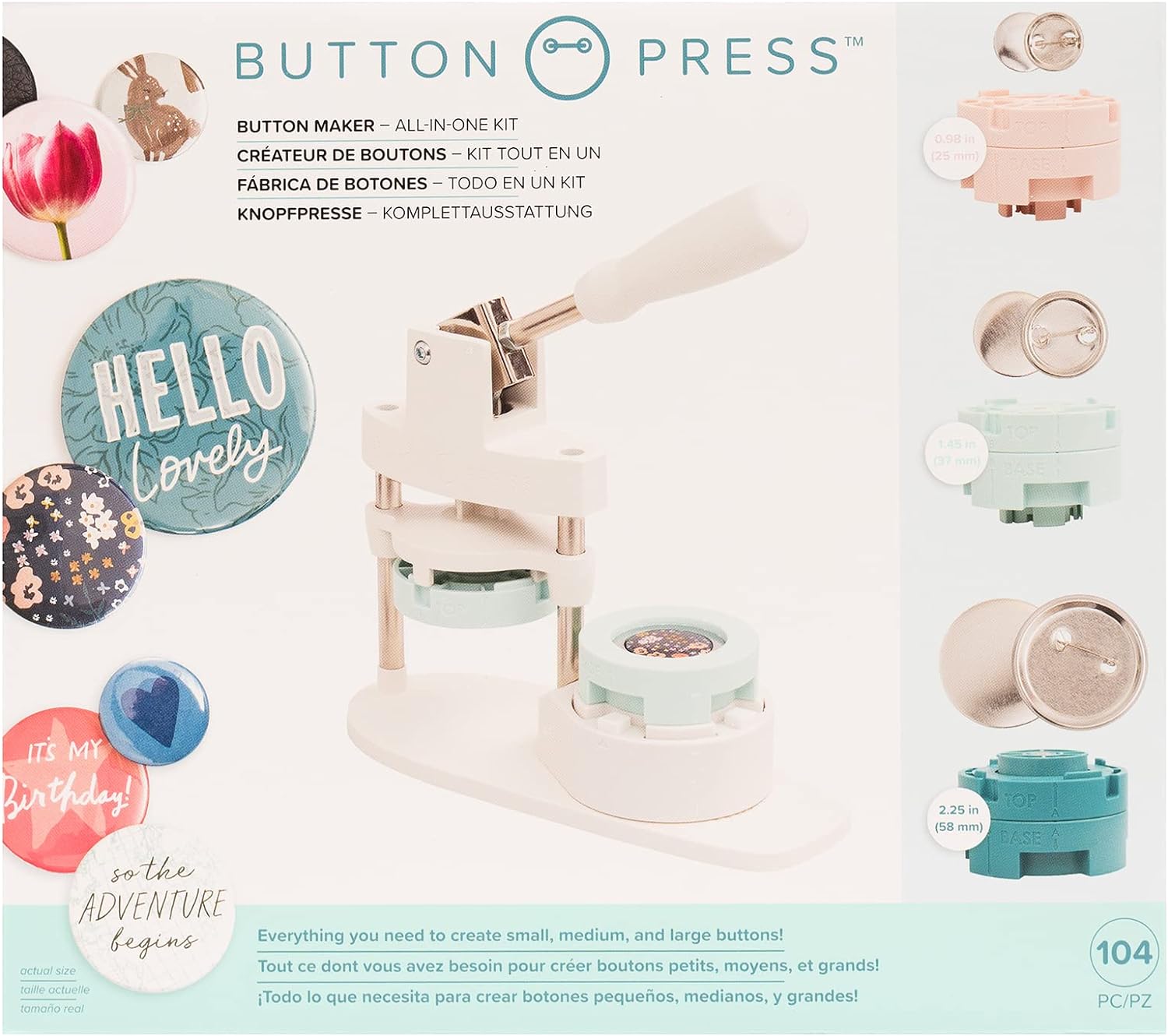 We R Makers Button Press All In One Kit – American Crafts