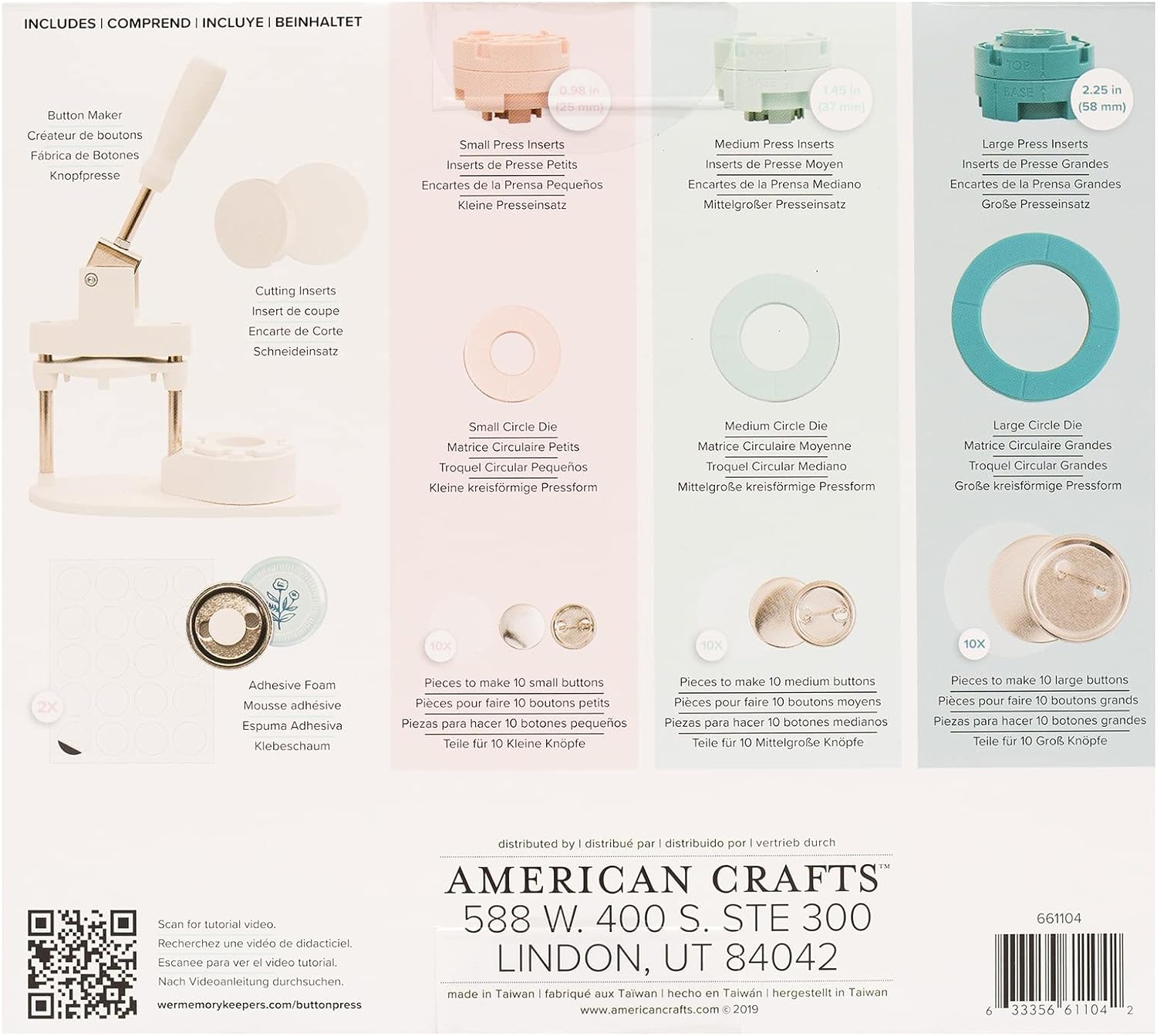 We R Makers Button Press All In One Kit – American Crafts