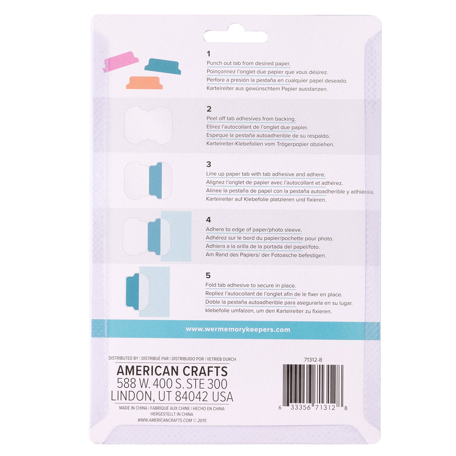We R Tab Punch-Bracket, 2" – American Crafts