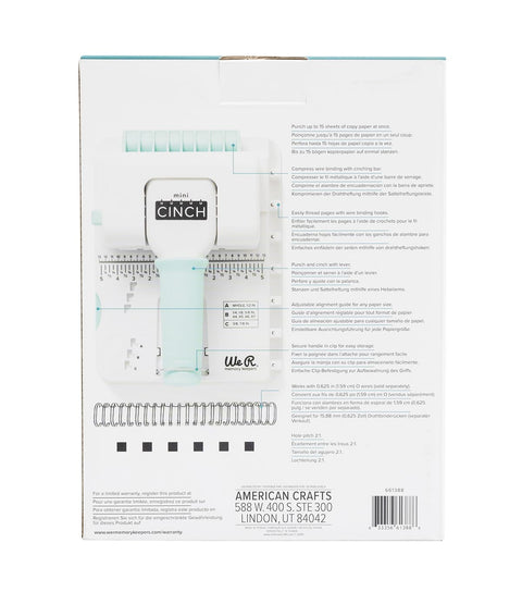 We R Makers Mini Cinch Book Binding Machine – American Crafts