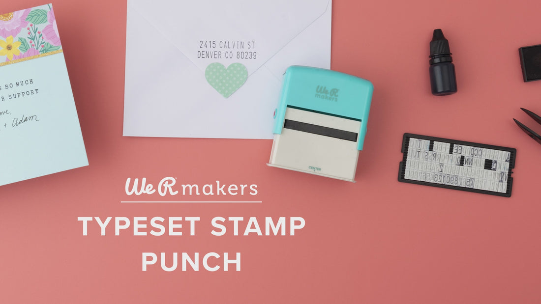 We R Makers Typeset Stamp Punch – American Crafts