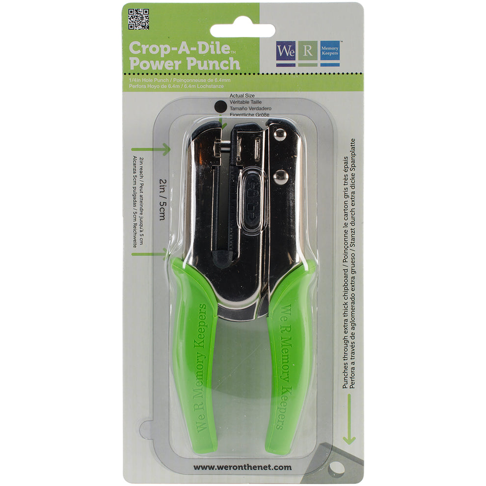 Crop-A-Dile Power Punch-.25" Hole – American Crafts