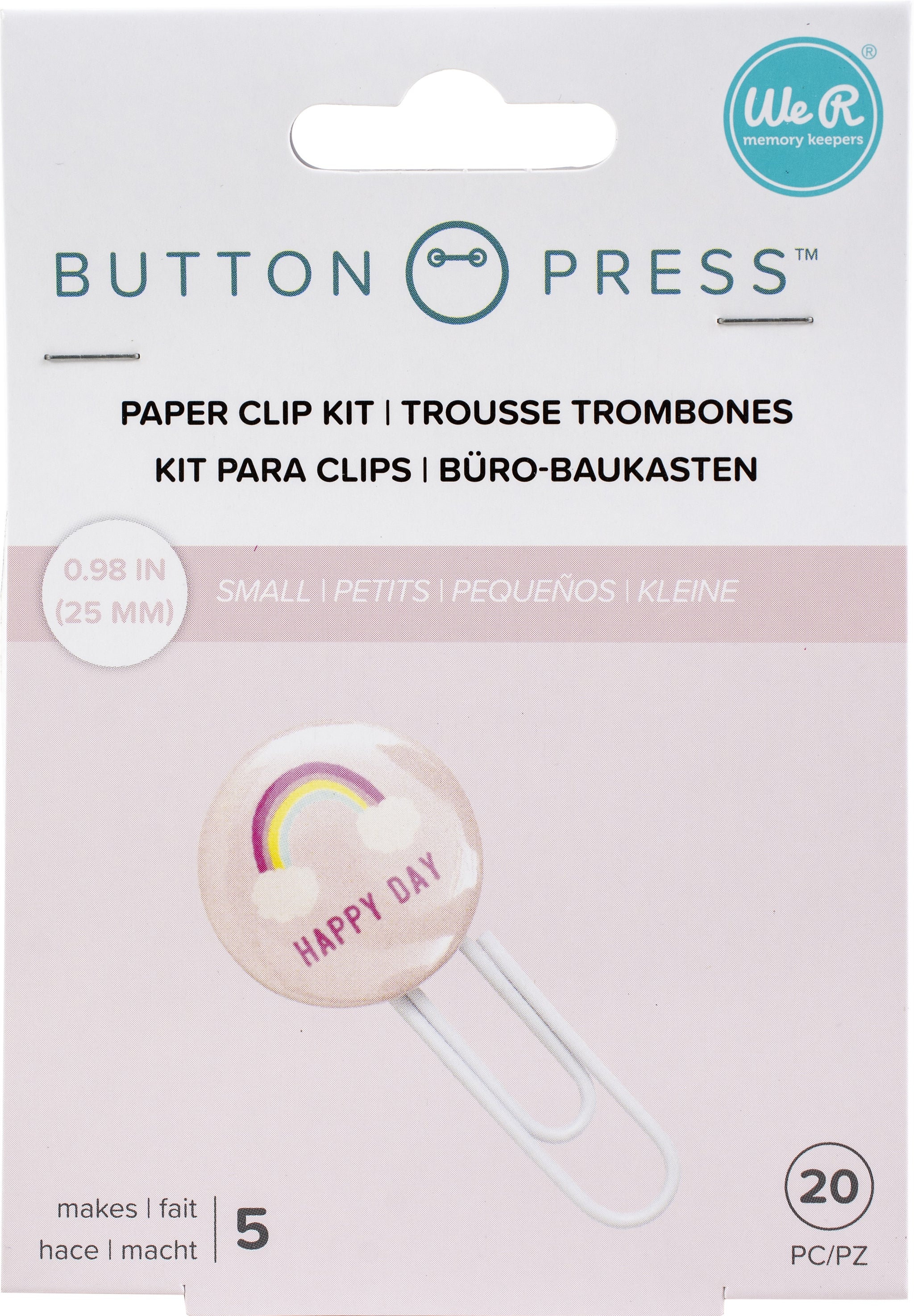 We R Memory Keepers Button Press Paper Clip Backers-Makes 5 – American ...