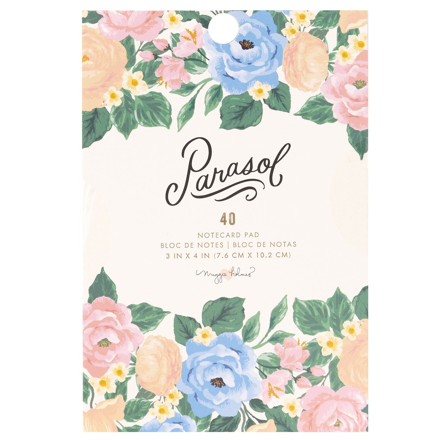 Maggie Holmes Parasol Notecard Pad 3"X4" 40/Pkg – American Crafts